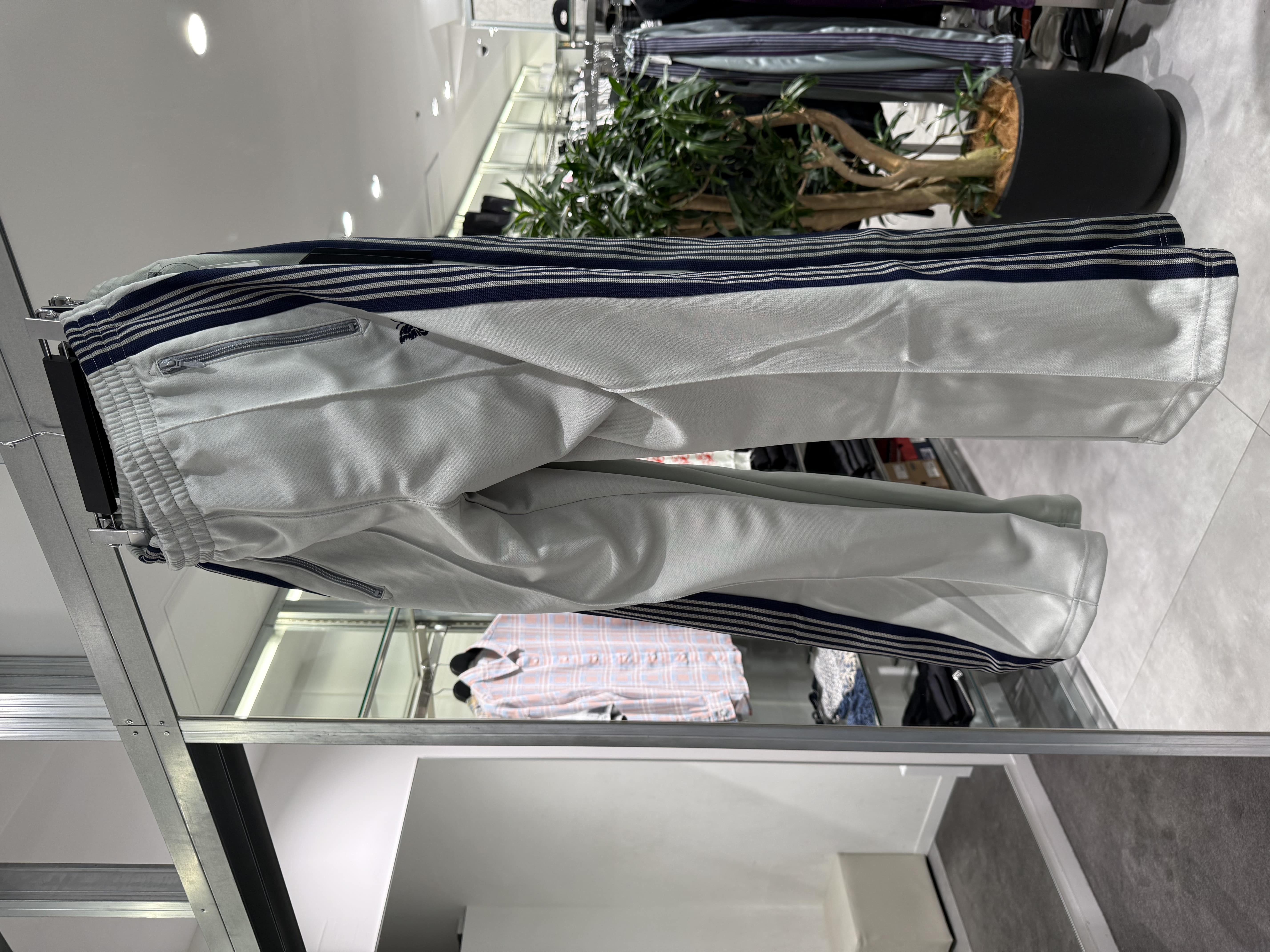 Needles 25ss "Exclusive Track Pants - Poly Smooth" Grey Navy(XS Grey Navy)｜ L.H.P｜池袋PARCO ...