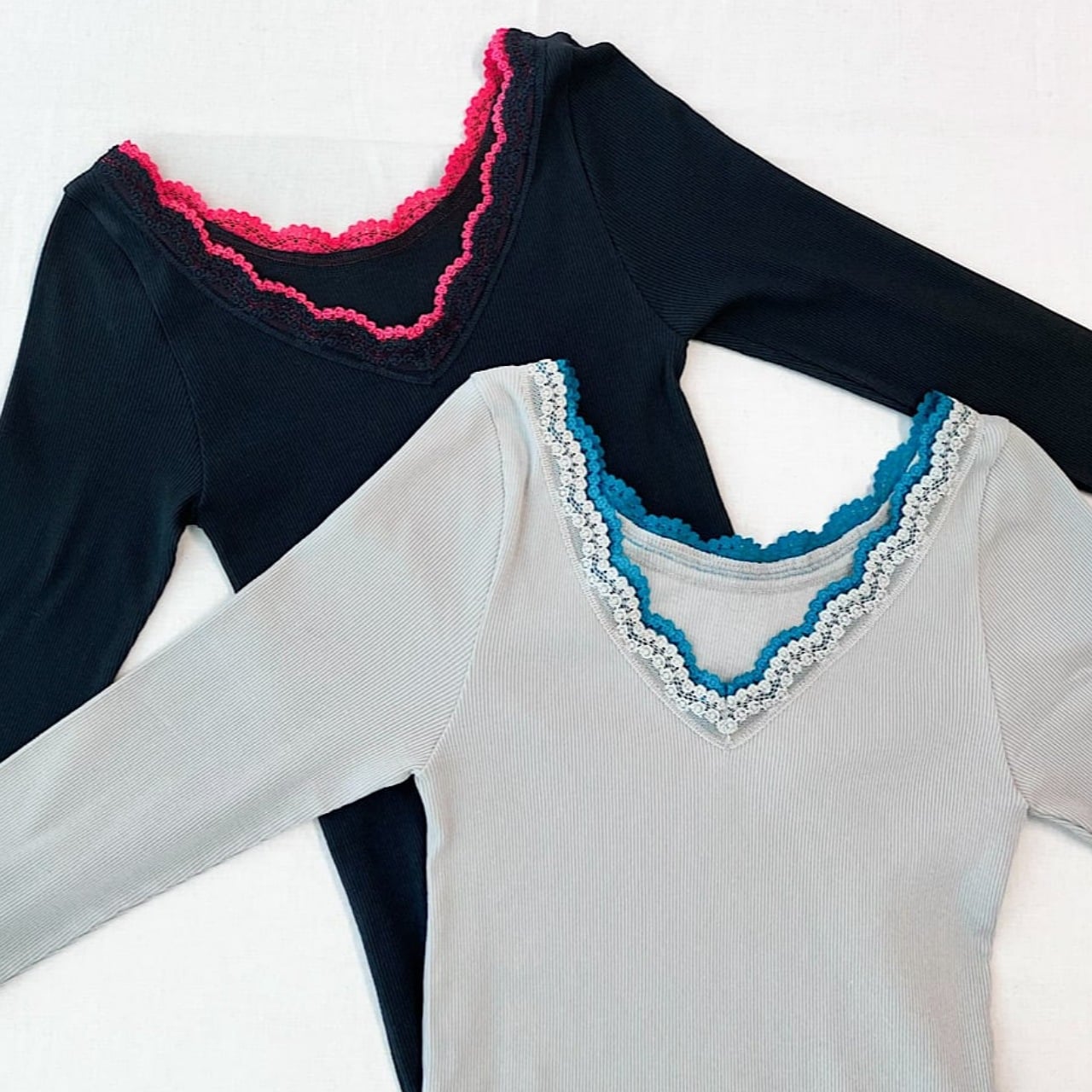 バイカラーテレコインナー(Free ライトグレー)｜ Q｜吉祥寺PARCO | ONLINE PARCO（オンラインパルコ）