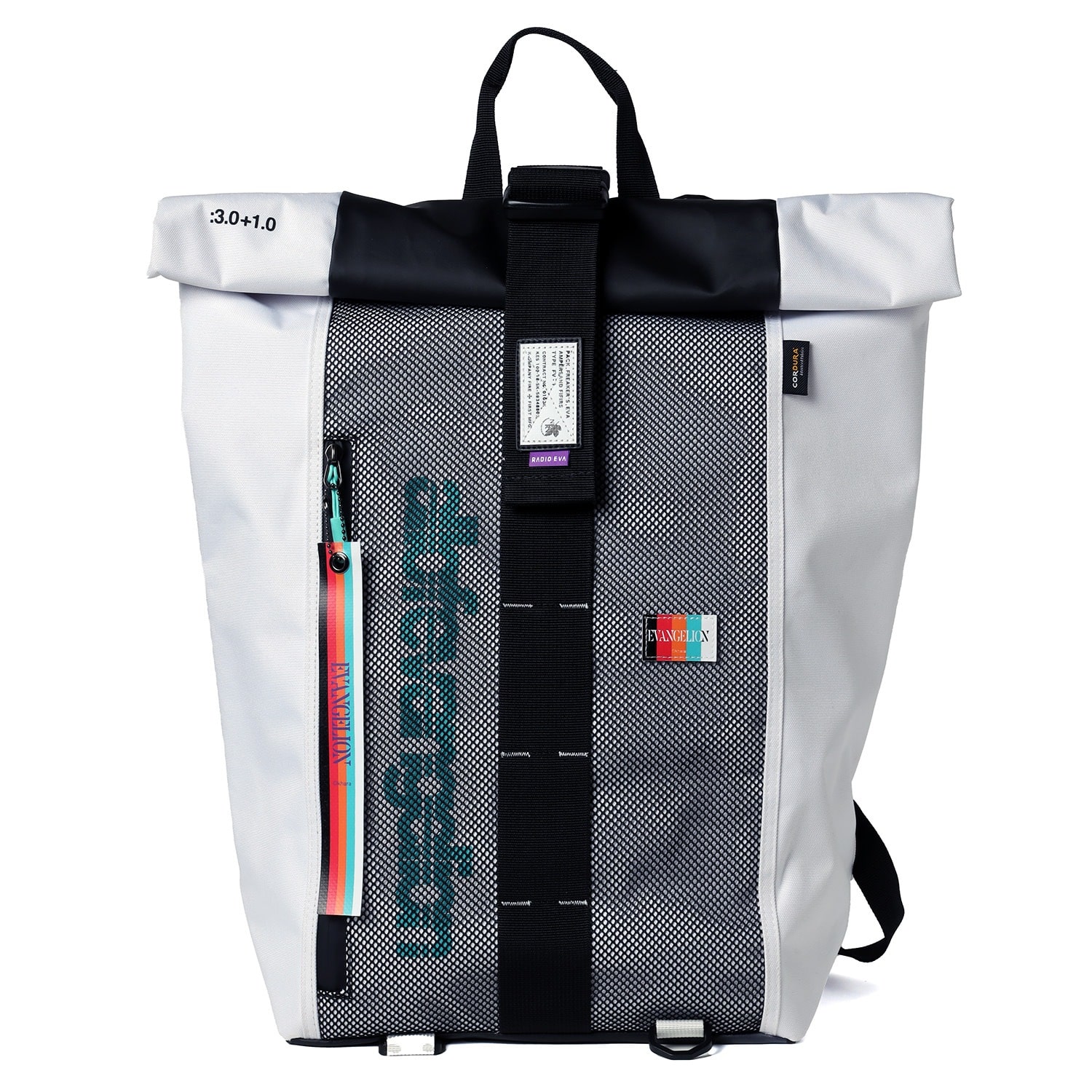 EVANGELION SHIN ROLL BACK PACK by FIRE FIRST (WHITE)(ONE SIZE WHITE ...