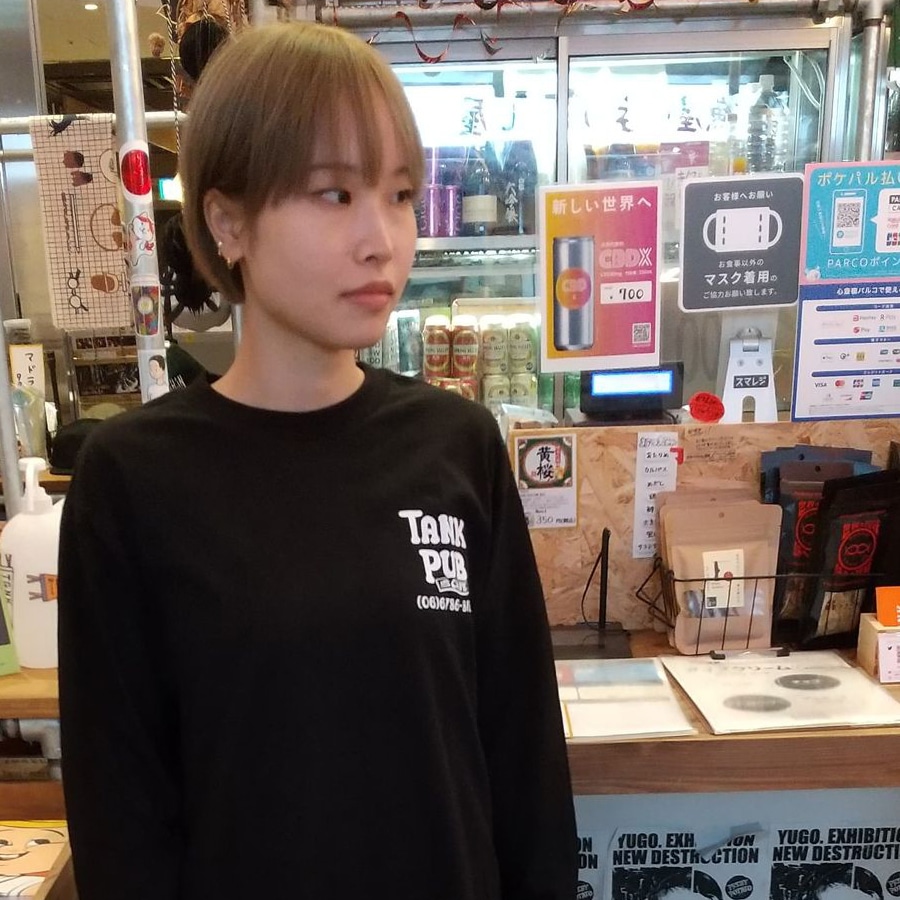 TANK PUB ロングスリーブTシャツ(黒)(M)｜ TANK酒場/喫茶｜心斎橋PARCO | ONLINE PARCO（オンラインパルコ）