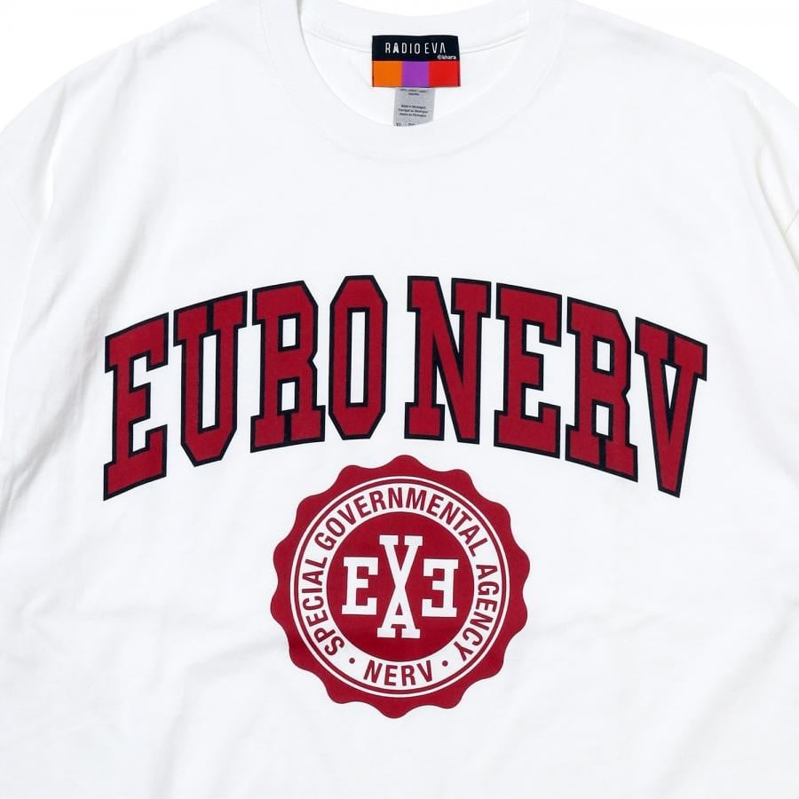 EURO NERV COLLEGE T-Shirt (WHITE)(XL WHITE)｜ RADIO EVA STORE｜渋谷PARCO ...